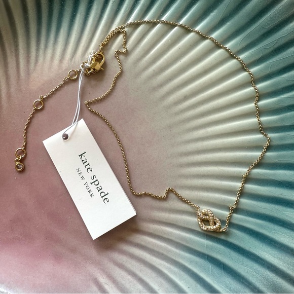 kate spade | Jewelry | New Kate Spade Cubic Zirconia Gold Plated Loves ...